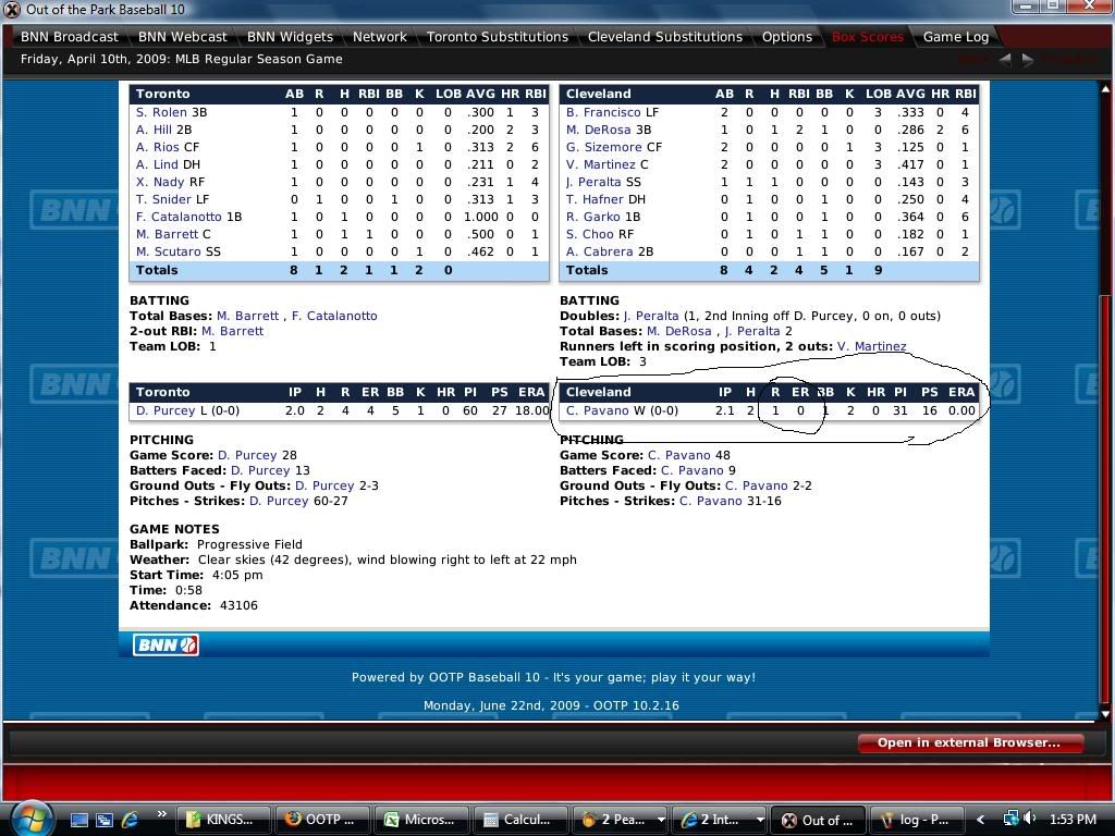 BZ 2986: No earned runs charged--still a problem - OOTP Developments Forums